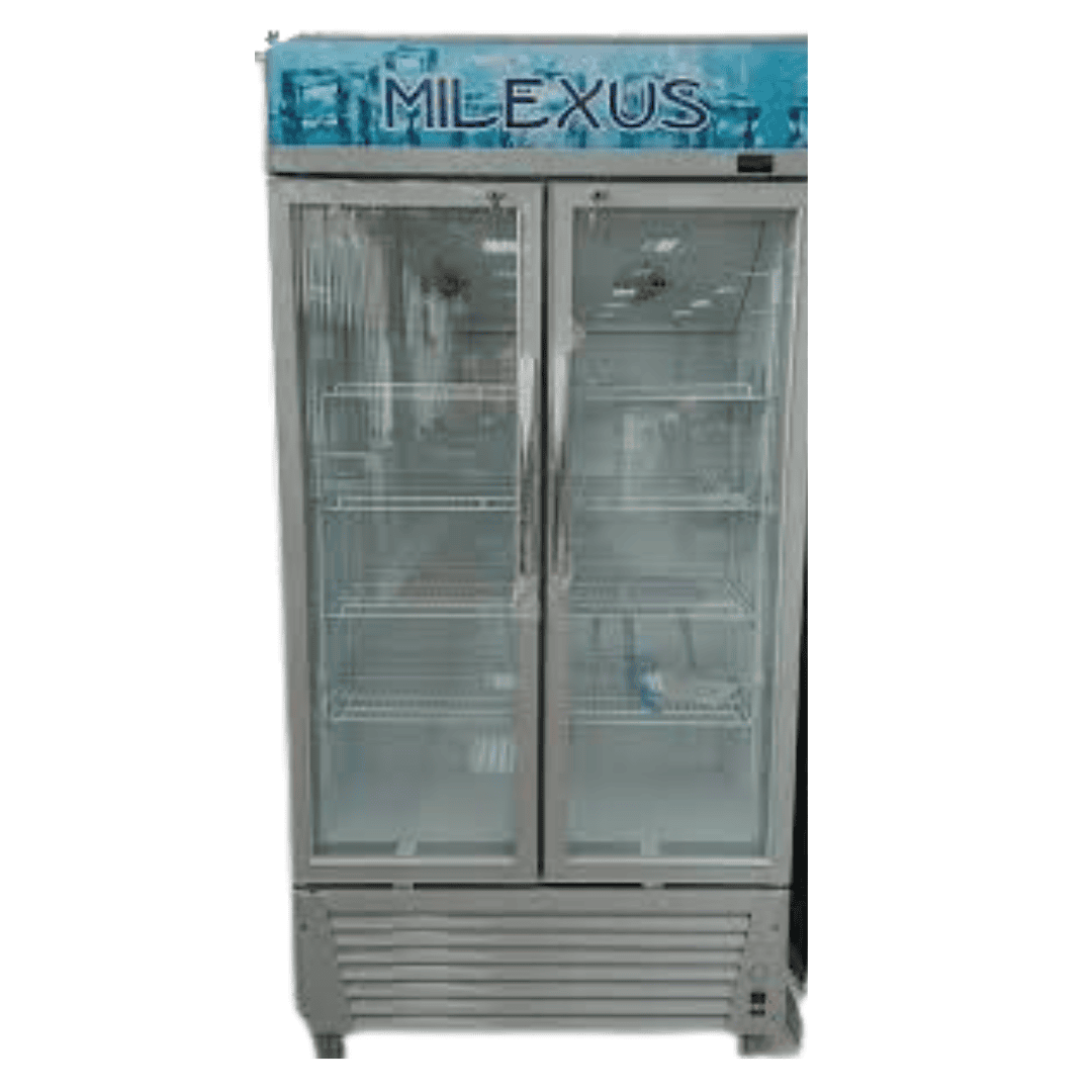 MILEXUS SHOWCASE DOUBLE DOOR 20CU FT CHILLER 110V